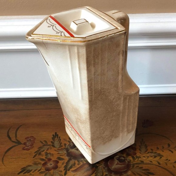 Art | Antique Asian Imperial China Geisha Porcelain Square Pitcher With ...